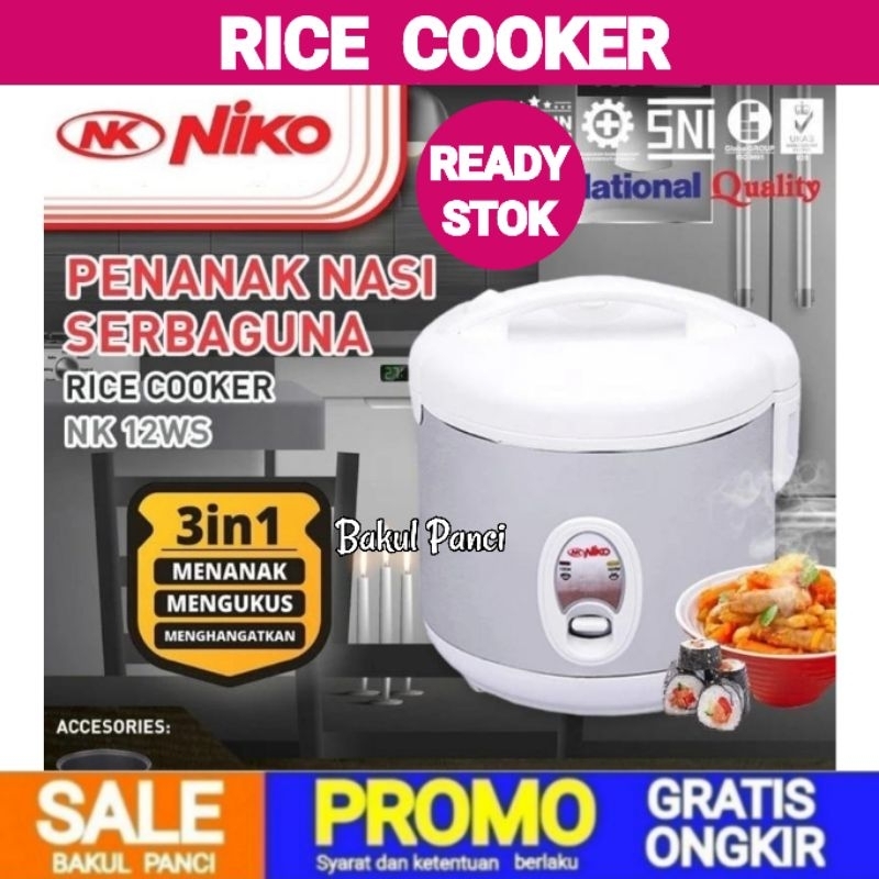 Jual NIKO RICE COOKER 1,2 L - MAGIC COM 3 IN 1 - PENANAK NASI MINI ...