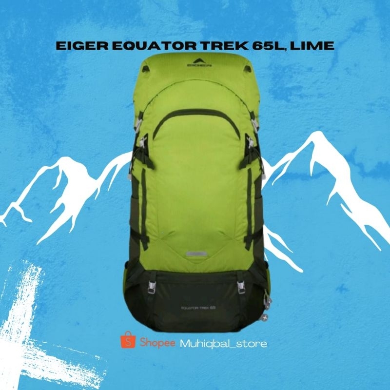 Jual EIGER EXCELSIOR 75+15L, EIGER EQUATOR TREK 65L (Baru) | Shopee Indonesia