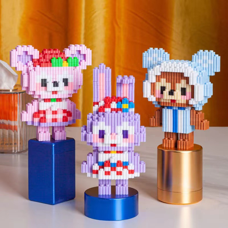 Jual (COD) Mainan Balok Susun Disney LinaBell Mickey Minie Mouse Series ...