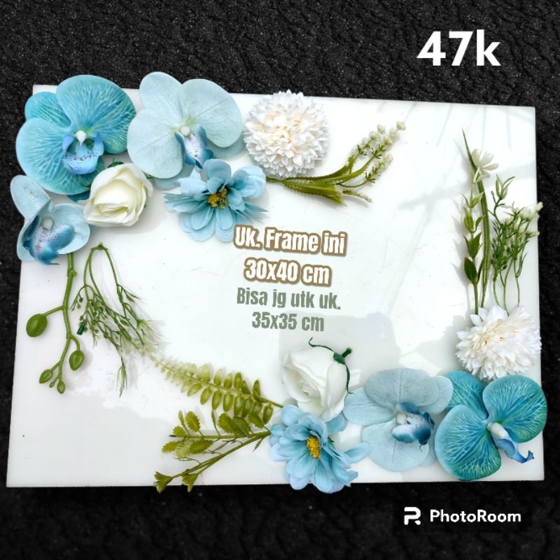 Jual DIY Rangkaian Bunga Mahar Anggrek TANPA frame acrylic Mawar ...