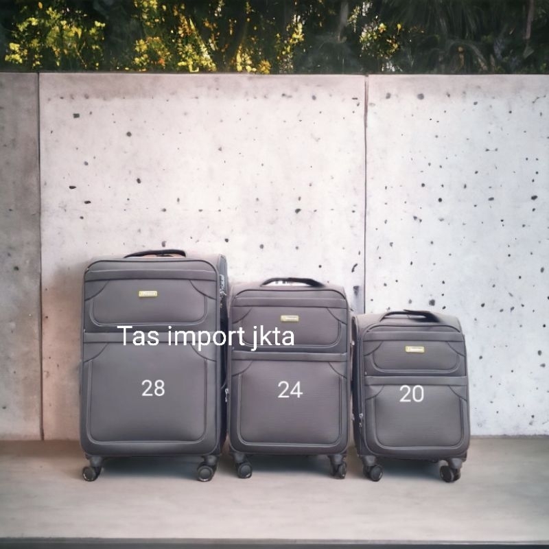 Jual Koper President Bahan Kain Kanvas (1420/1862) ORI / Koper Travel ...