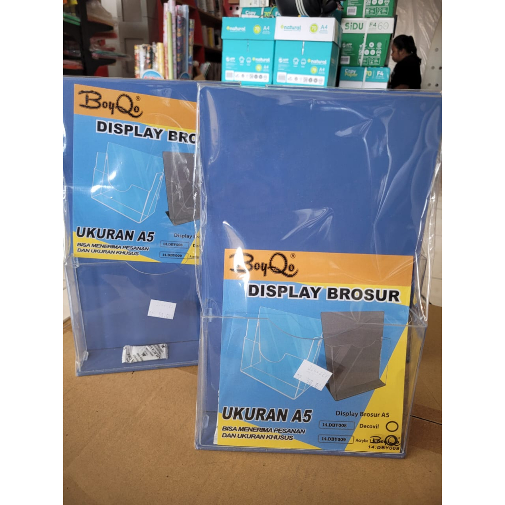 Jual TEMPAT BROSUR A5 AKRILIK DISPLAY BROSUR AKRILIK A5 DECOVIL ...