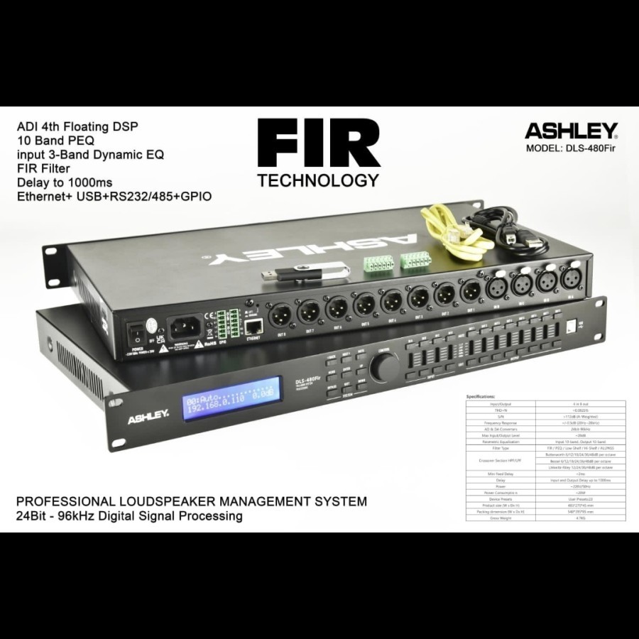 Jual digital audio processor ashley FIR DLS-480 original ashley ...