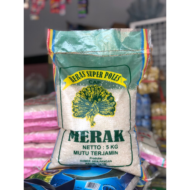 Jual Beras cap Merak 5Kg | Shopee Indonesia