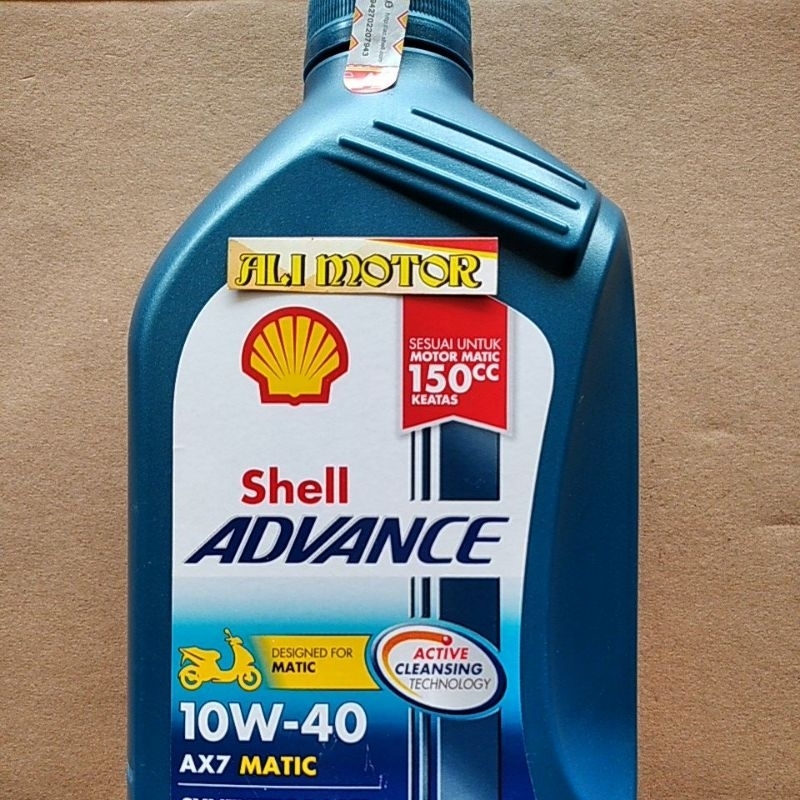 Jual Oli shell advance AX7 10W-40 matik synthetic Based 1L ori SHELL ...