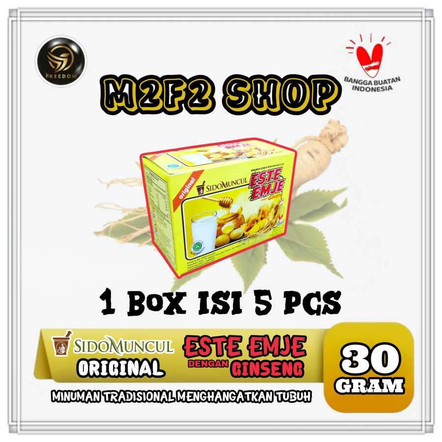 Jual Sido Muncul STMJ | Este Emje Original Ginseng - 30 gr (Kemasan 1 Box) | Shopee Indonesia