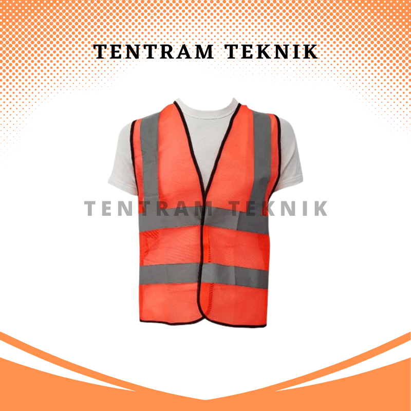 Jual Rompi Proyek 4 Line Basic GOSAVE Hijau Atau Orange / Rompi Safety ...