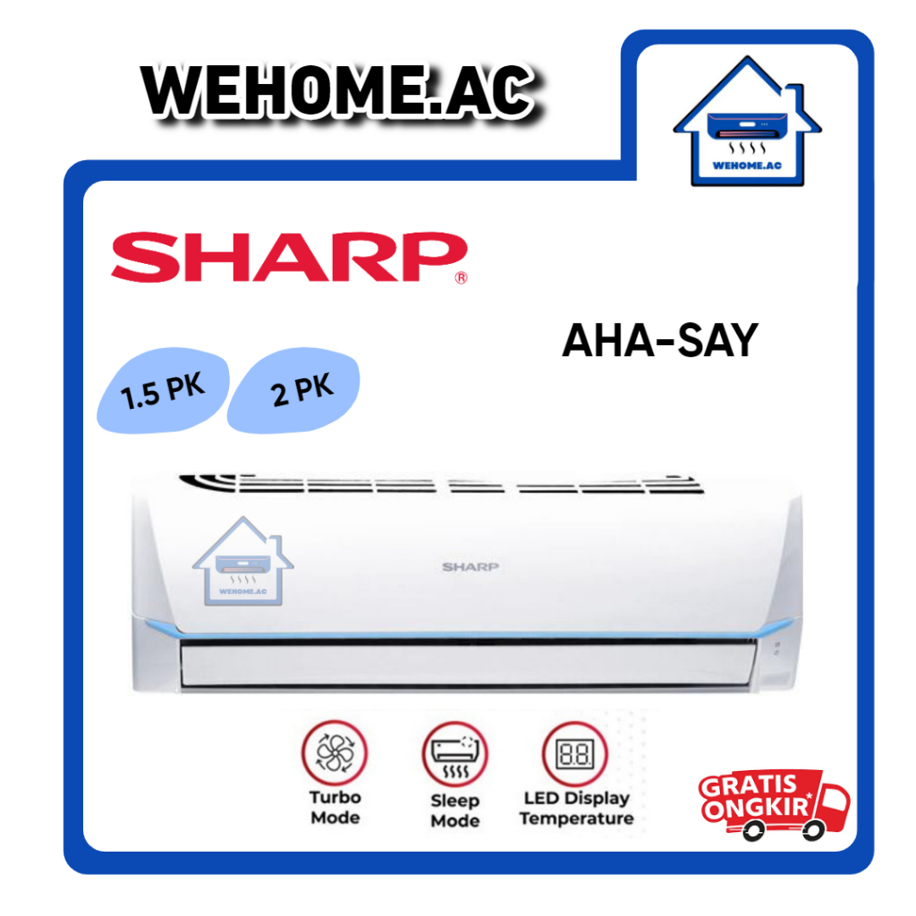 Jual AC Sharp 1.5 - 2 PK AHA- SAY AC Sharp Standard | Shopee Indonesia