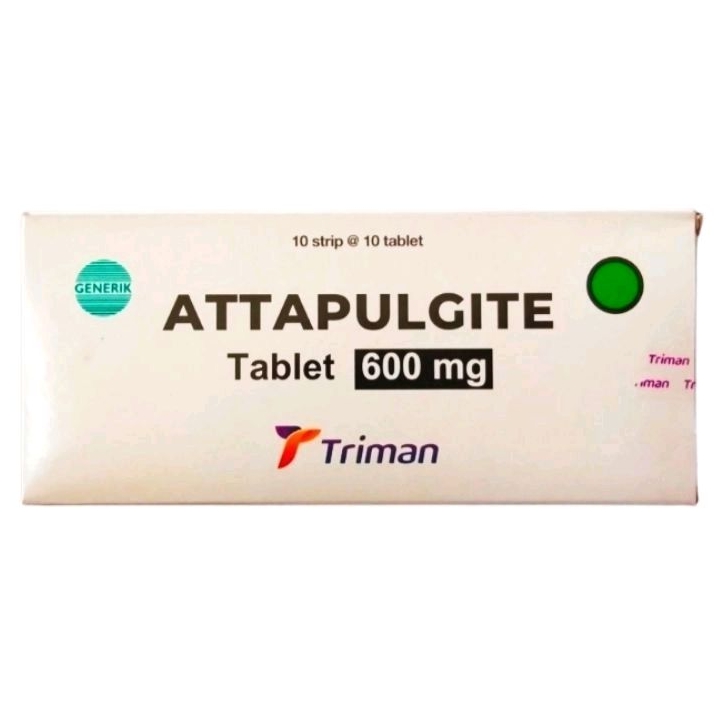 Jual ATTAPULGITE Tablet 600mg (100's /Dus) - TRIMAN | Obat Anti Diare ...