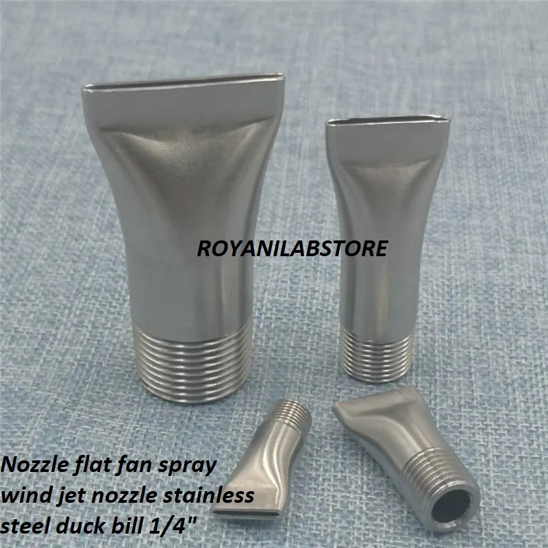 Jual Nozzle Flat Fan Spray Wind Jet Nozzle Stainless Steel Duck Bill 1/ ...