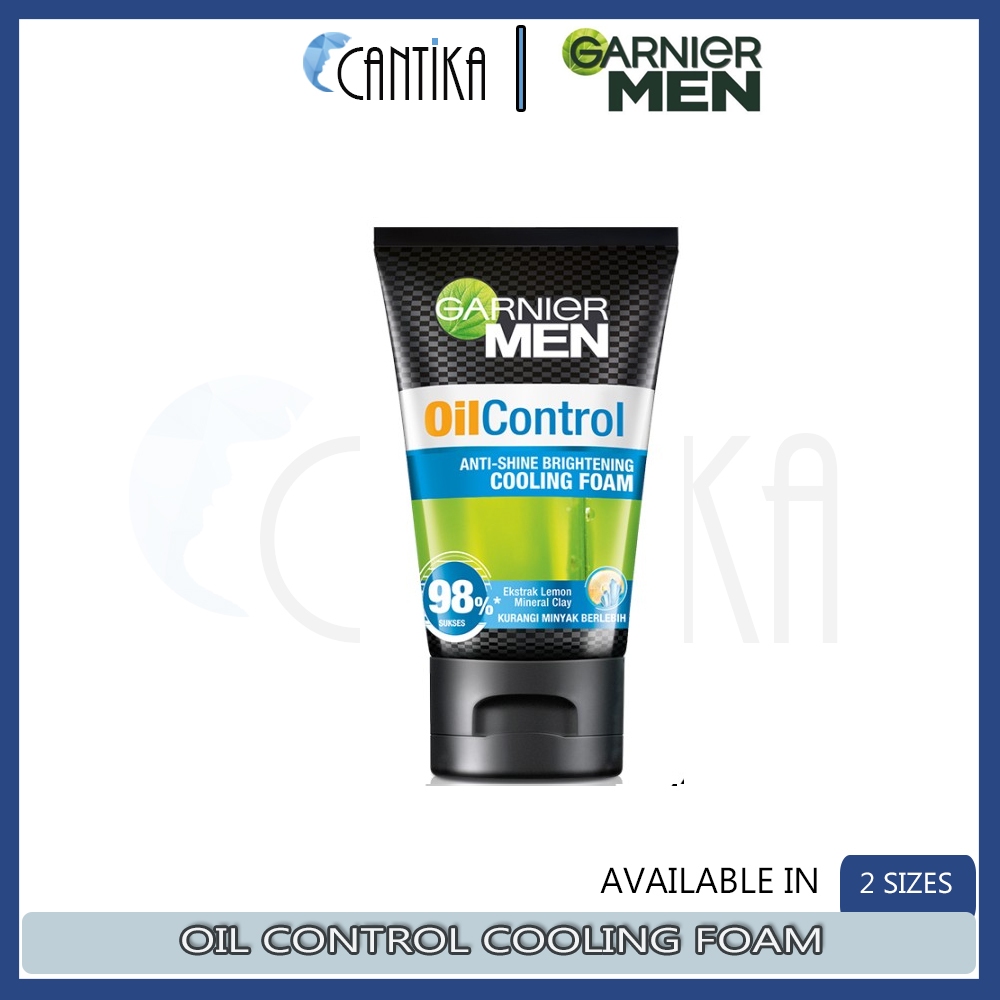 Jual PROMO Garnier Men Oil Control Cooling Foam Cleanser | Shopee Indonesia