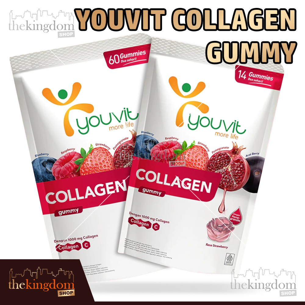 Jual Youvit Collagen Gummy Suplemen Vitamin Anti Aging Kolagen Beauty ...