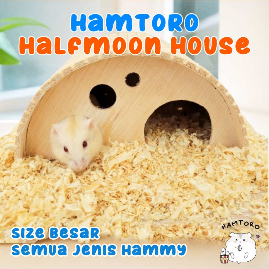 Jual Hamtoro HALFMOON House Rumah Mainan Hamster Besar FREE Dus dan ...