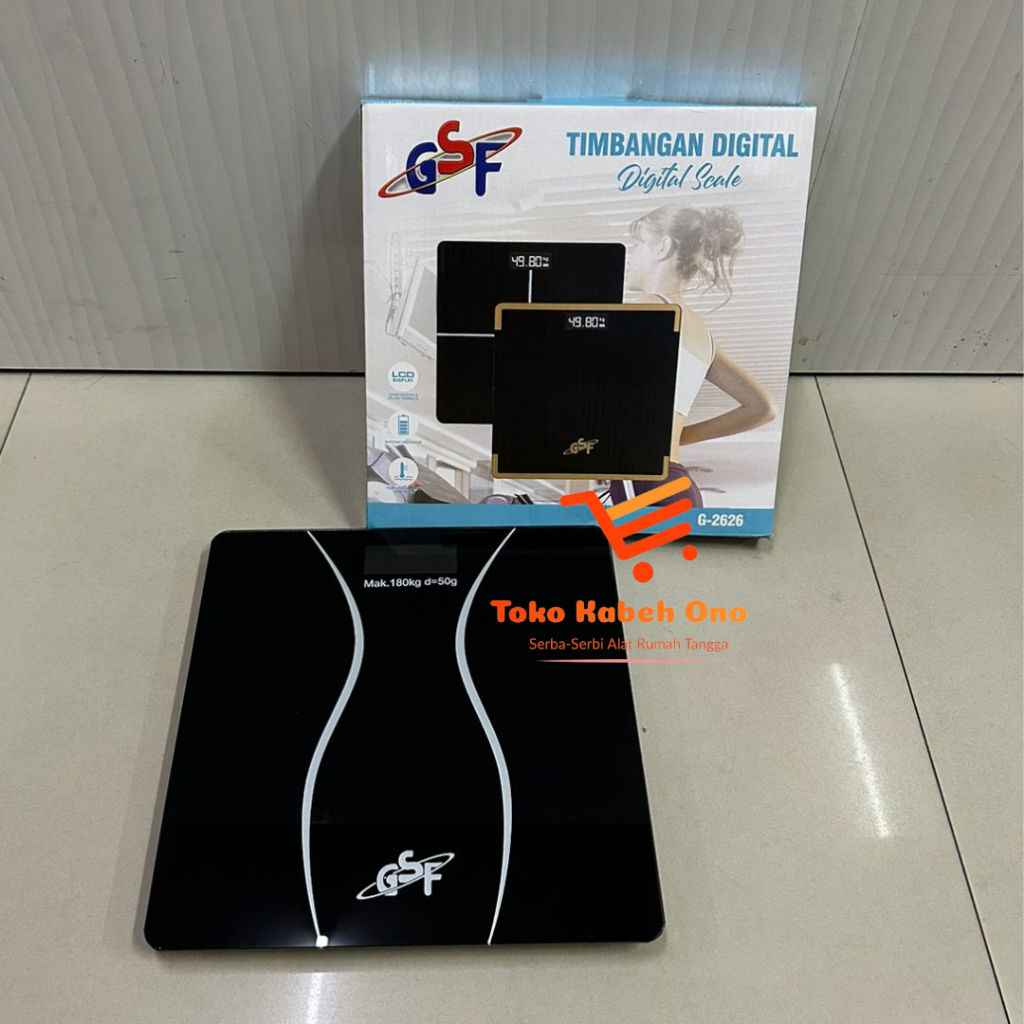 Jual TIMBANGAN BADAN DIGITAL HITAM POLOS DAN GARIS BODY SCALE 150 KG ...