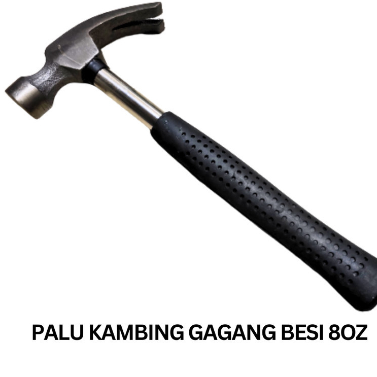 Jual Palu Kambing Gagang Besi Lapis Karet Claw Hammer 8oz /MARTIL ...