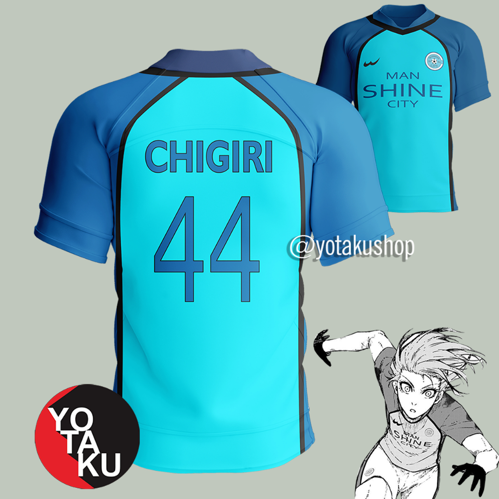 Jual Jersey Anime Cosplay Blue Lock Team Manshine Seri 2 Nagi Chigiri ...