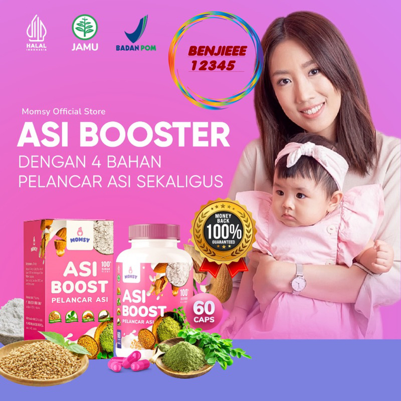 Jual MOMSY Asi Booster 60 CAPSULE Pelancar Asi BPOM Halal Momsy momsy ...