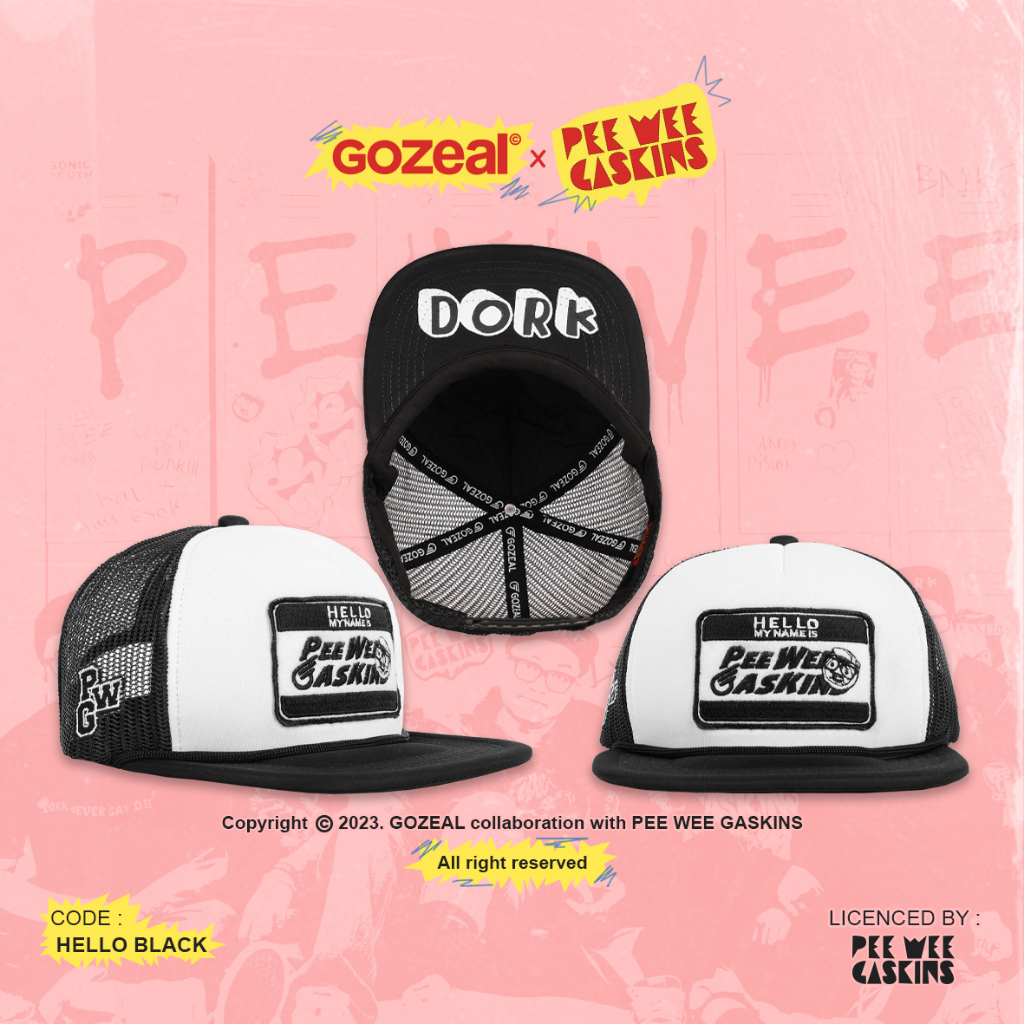 Jual X Pee Wee Gaskins | Trucker Hat | Dork Black | Shopee Indonesia
