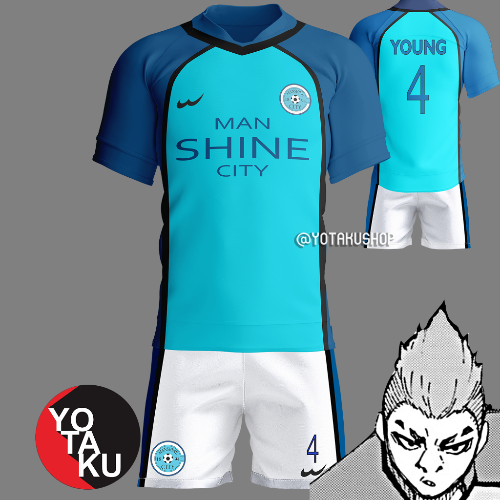 Jual Jersey Anime Cosplay Blue Lock Manshine Young Full Set YOTACOS ...