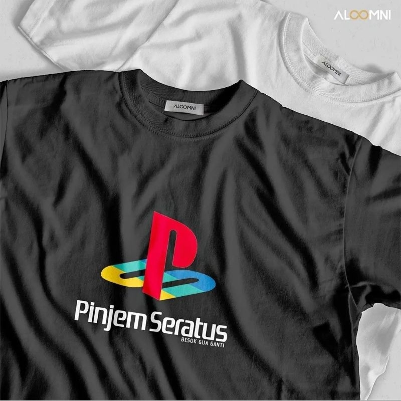 Jual Kaos plesetan PS pinjem seratus | Shopee Indonesia