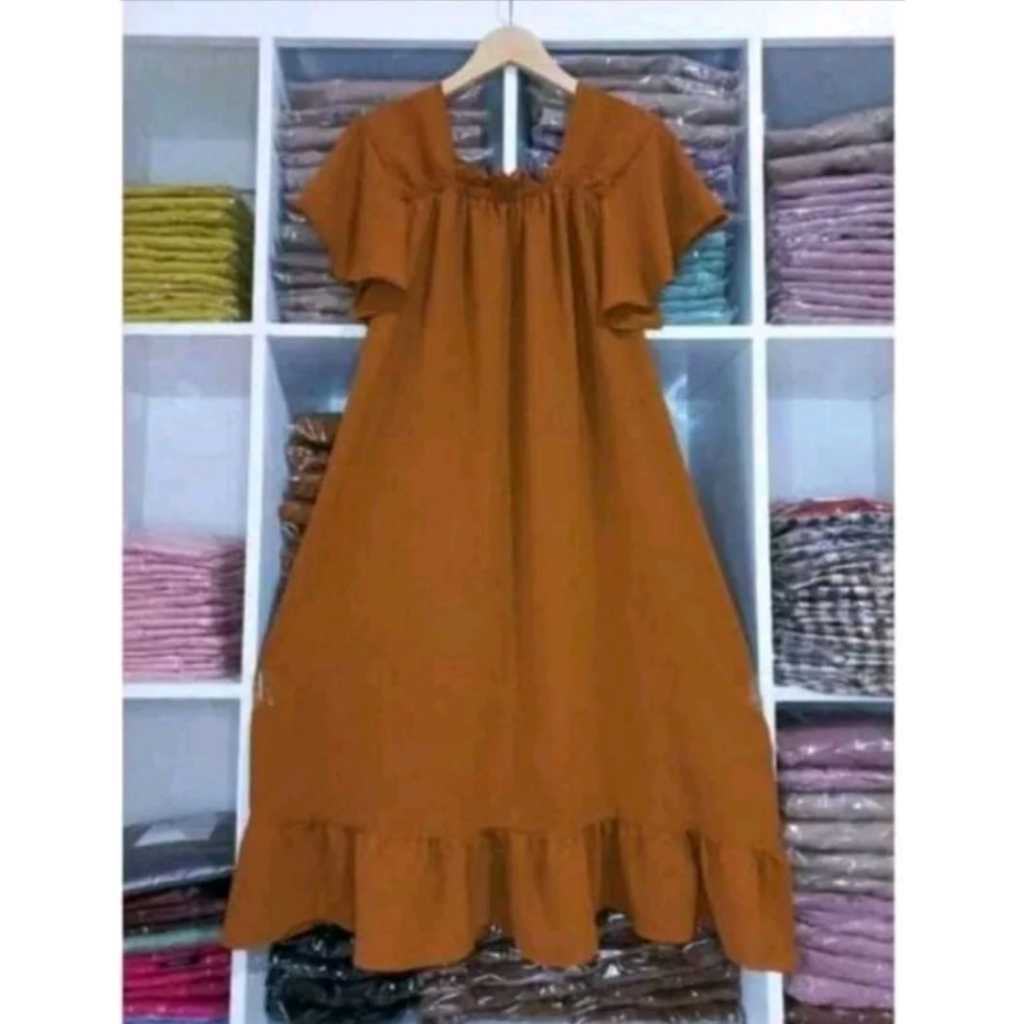 Jual Home dress Daster Fuji panjang di bawah lutut ukuran jumbo bahan ...