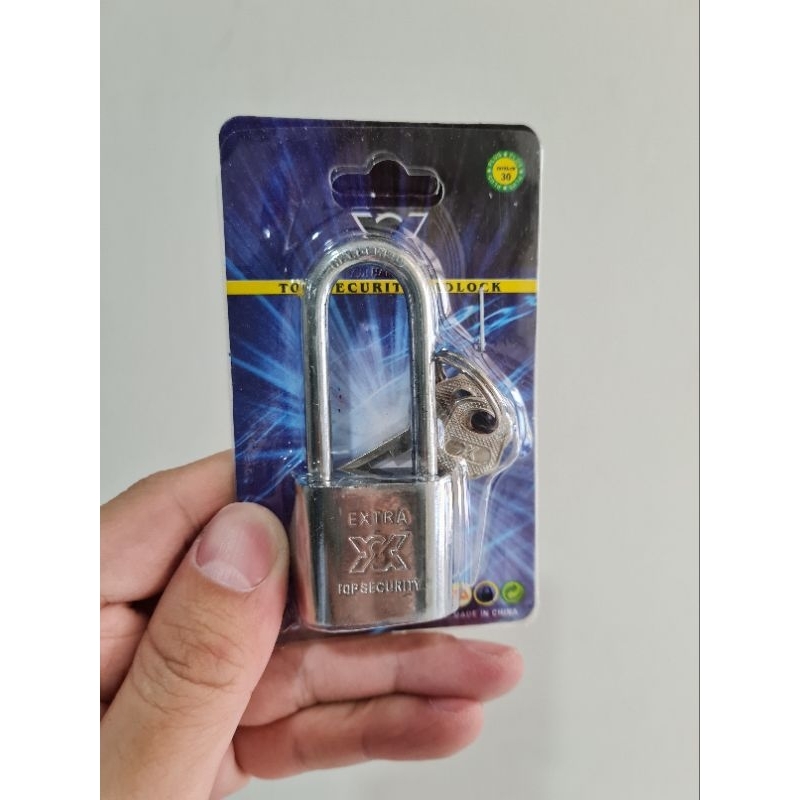 Jual Gembok Besi / Baja Putih 30mm Panjang / GEMBOK PINTU RUMAH ...