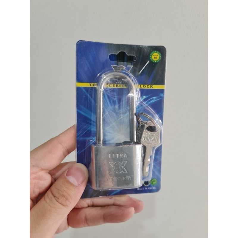 Jual Gembok Besi / Baja Putih "RRT" 40mm Panjang | Shopee Indonesia