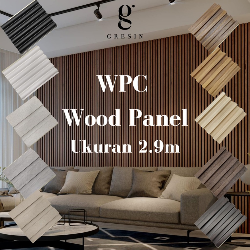 Jual Wood Panel WPC 2.9 Meter x 17 CM / Wall Panel PVC / Wallpanel PVC ...