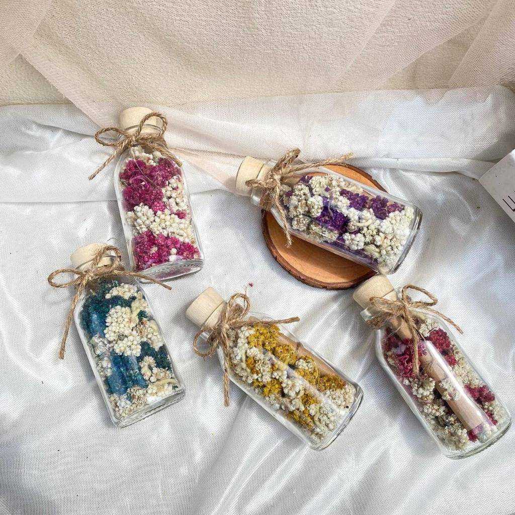 Jual satu set bunga dalam botol hiasan Dekorasi meja kerja meja kantor ...