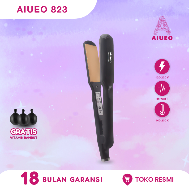 Jual AIUEO | Catokan 823 Curly Straight Lurus Keriting Alat Catok ...