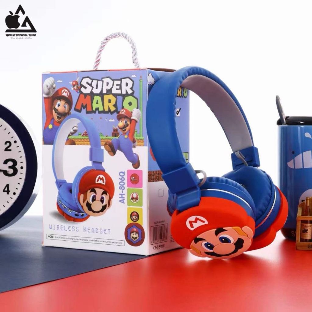 Jual Headphone 3D Dj Bando Super Mario Bros Wireless Bluetooth AH-806Q ...