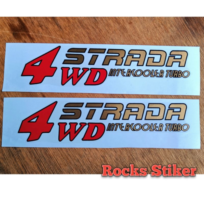 Jual stiker sticker tulisan 4WD triton & intercooler turbo sepasang ...