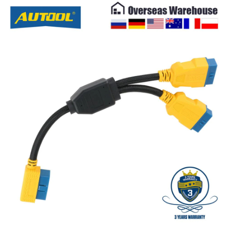 Jual OBD II OBD2 cable Splitter Adapter Extension Cable Male to Dual ...