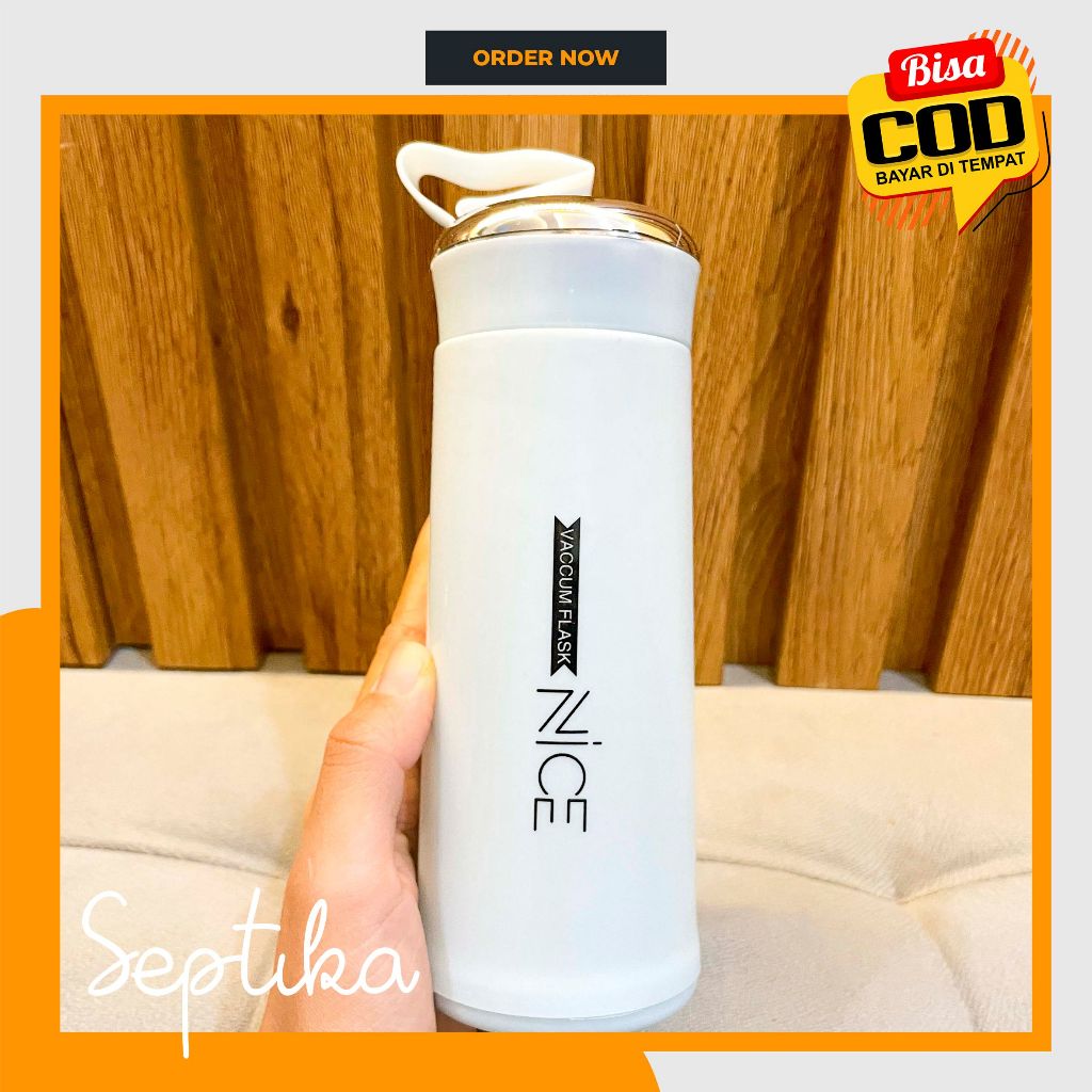 Jual Botol Kaca Nice Tanpa Box Grosir Tumbler Glass Termos Air Panas ...
