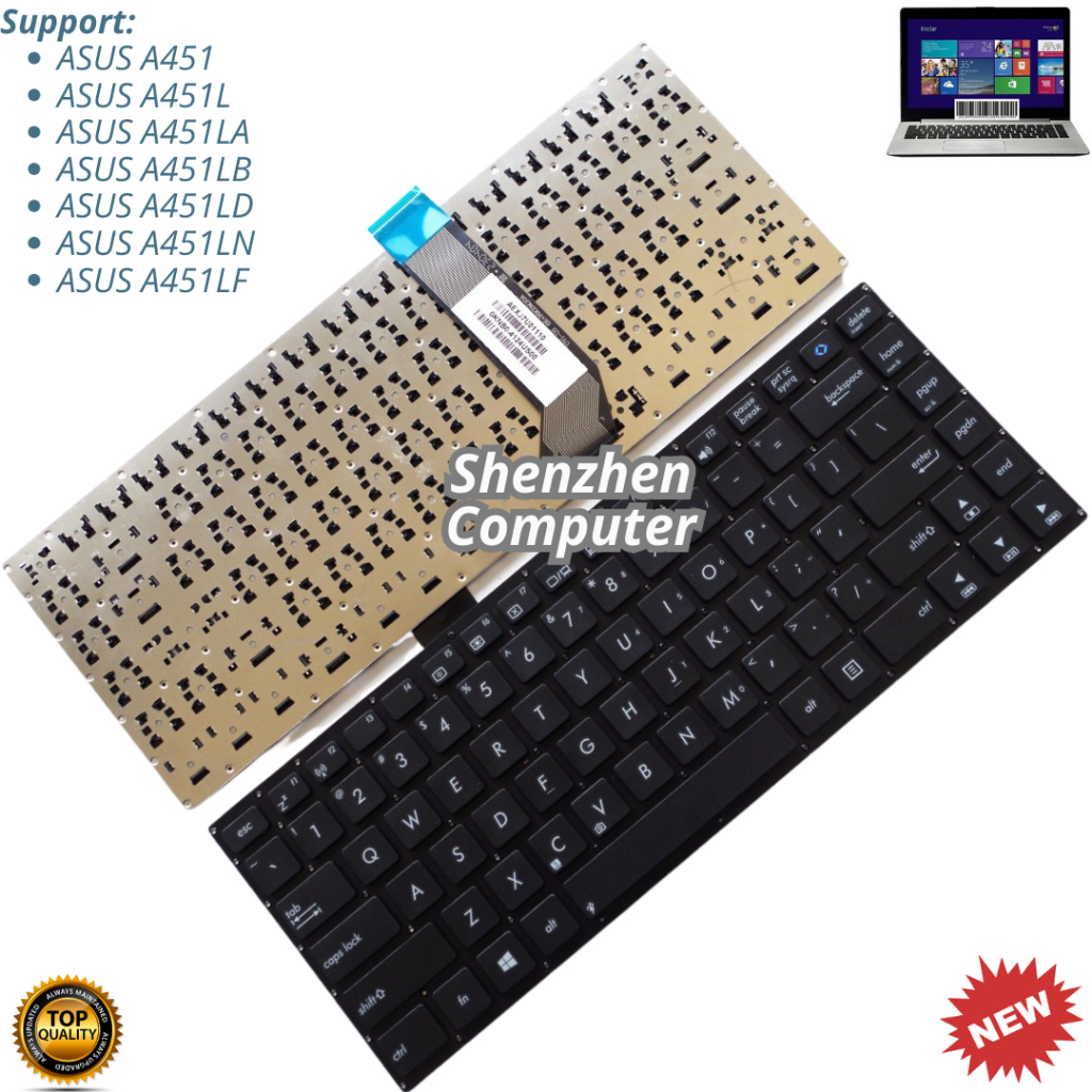 Jual Keyboard Laptop ASUS A451 A451L A451LA A451LB A451LD A451LN A451LF ...