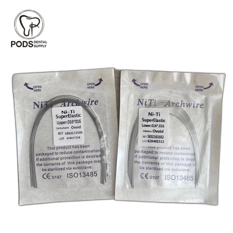 Jual Kawat Wire Ovoid RECTA NiTi 16x16 16x22 17x25 Upper Lower 10pc ...