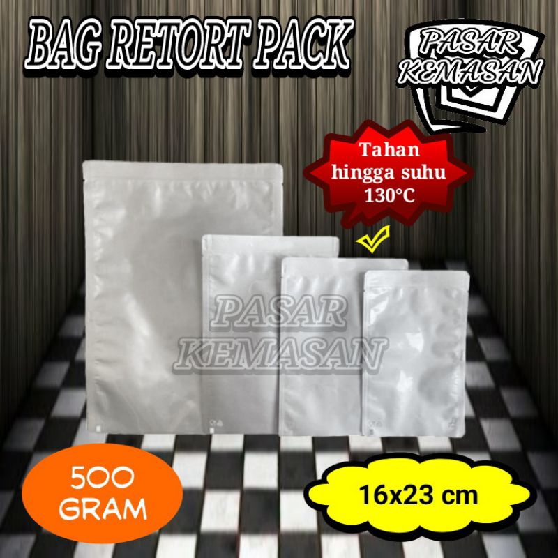 Jual BAG RETORT PACK 500 GRAM KEMASAN FOIL TAHAN PANAS-PRESTO KPACK | Shopee Indonesia