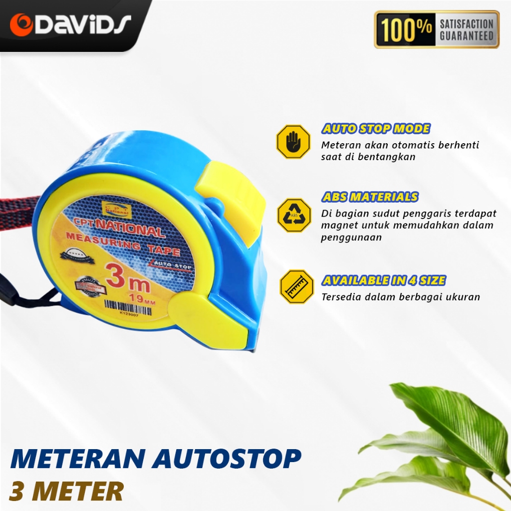 Jual Meteran Tukang Bangunan Measure 3 5 Meter Cpt National | Shopee ...