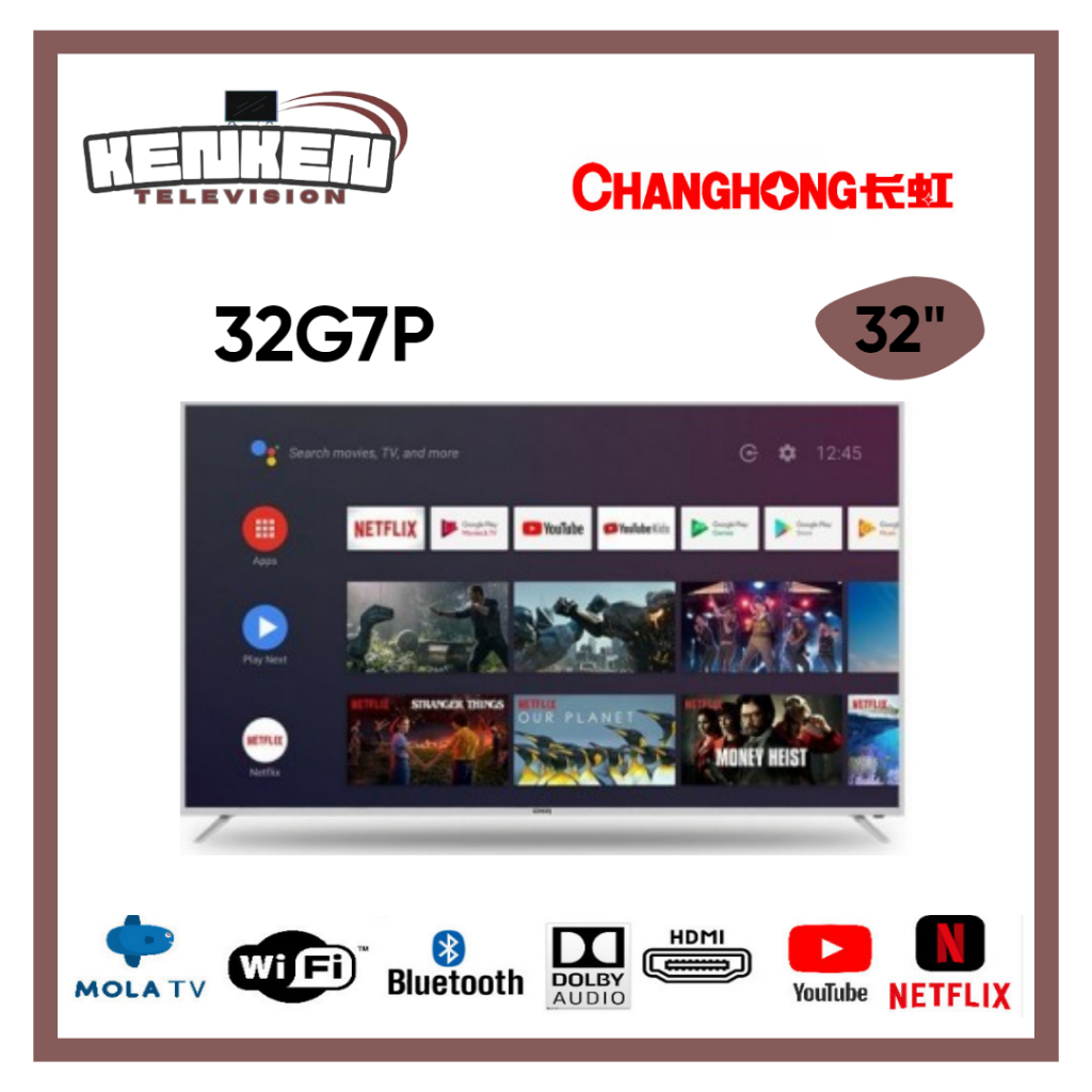 Jual TV LED Changhong 32G7P LED Changhong 32 Inch Android TV | Shopee Indonesia