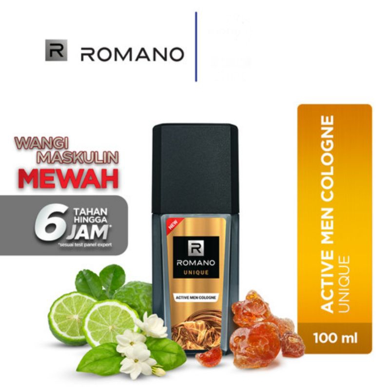 Jual Romano Unique Active Men Cologne Parfume Spray 100 ml | Shopee ...