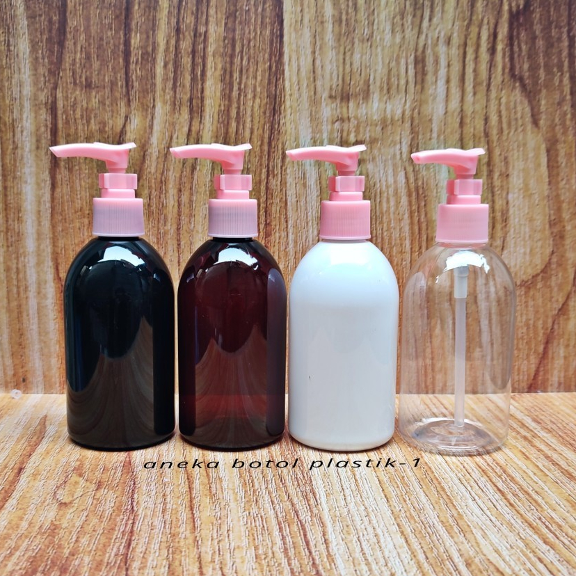 Jual Botol Pump 250ml Oval Bening Pet Tebal / Botol Plastik 250ml Pump Oval / Botol Isi Ulang ...