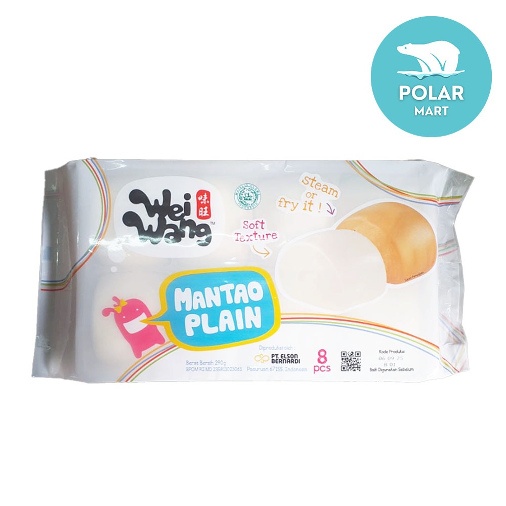Jual Wei Wang Mantao Plain 8 Pcs 290 Gram (FROZEN FOOD BANDUNG) | Shopee Indonesia
