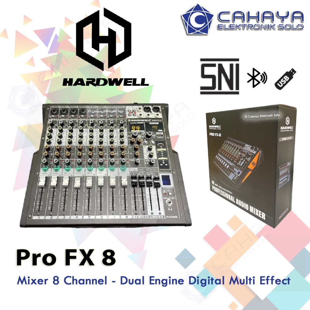 Jual Mixer Hardwell Pro FX 8 atau FX 12 Channel ORIGINAL Garansi RESMI ...