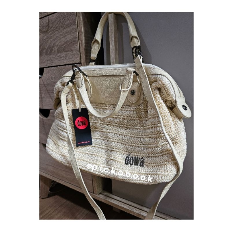 Jual DOWA Sling Bag (kombinasi rajut dan kulit) | Shopee Indonesia