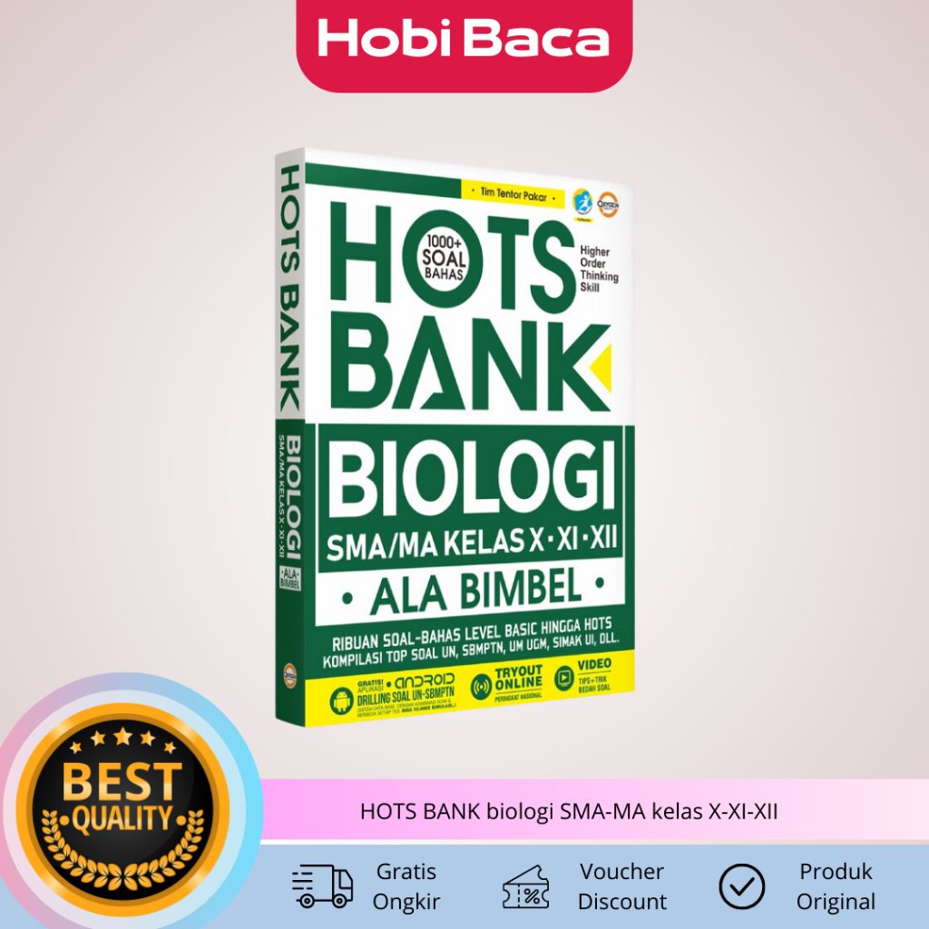 Jual HOTS BANK biologi SMA/MA kelas x-xi-xii : ala bimbel buku edukasi pintar pendidikan SMA ...