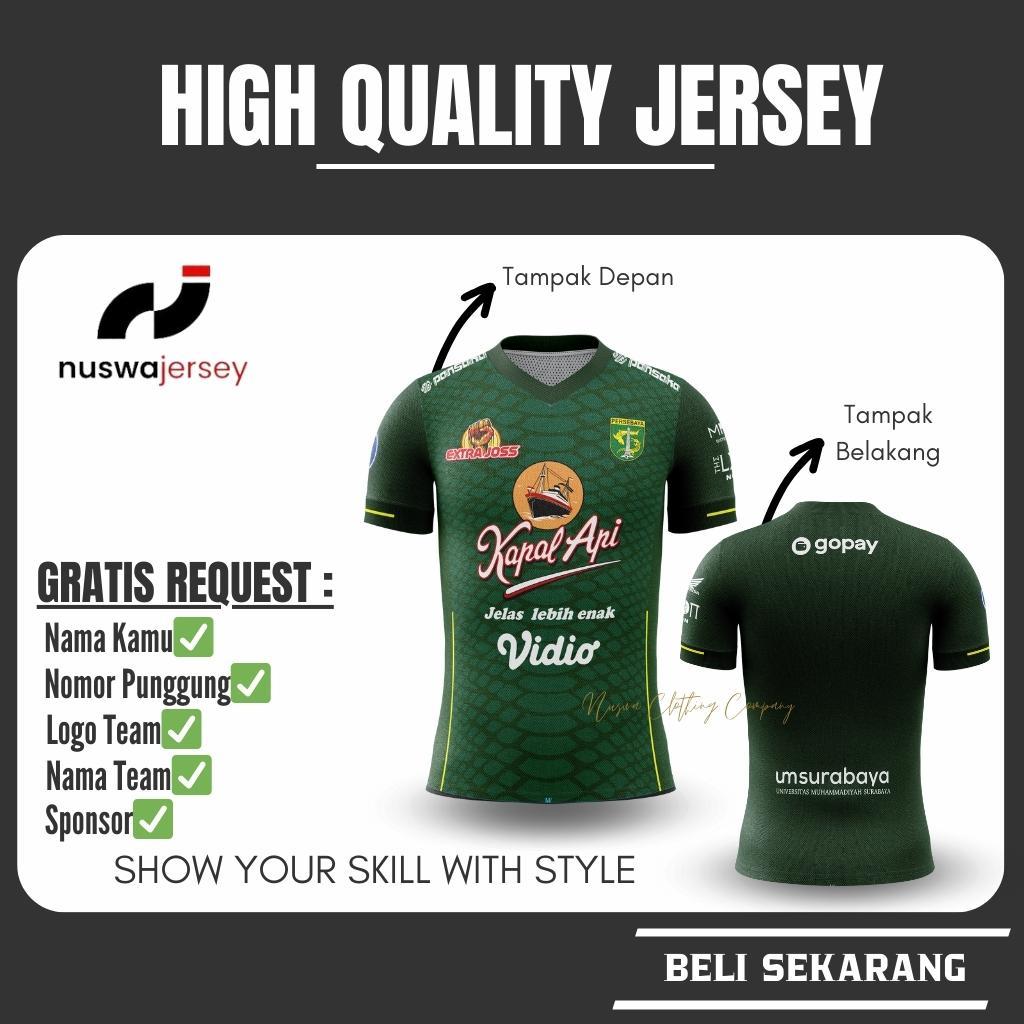 Jual Jersey Persebaya Kapal Api Jersey Anak Jersey Dewasa Full Printing Persebaya 2023 2024 ...