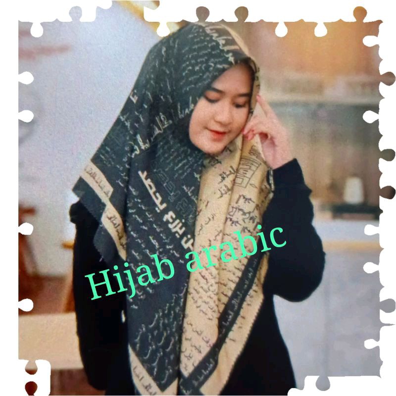 Jual COD Hijab jilbab segi empat arab pegon hijab sopo ngaji bakal aji ...