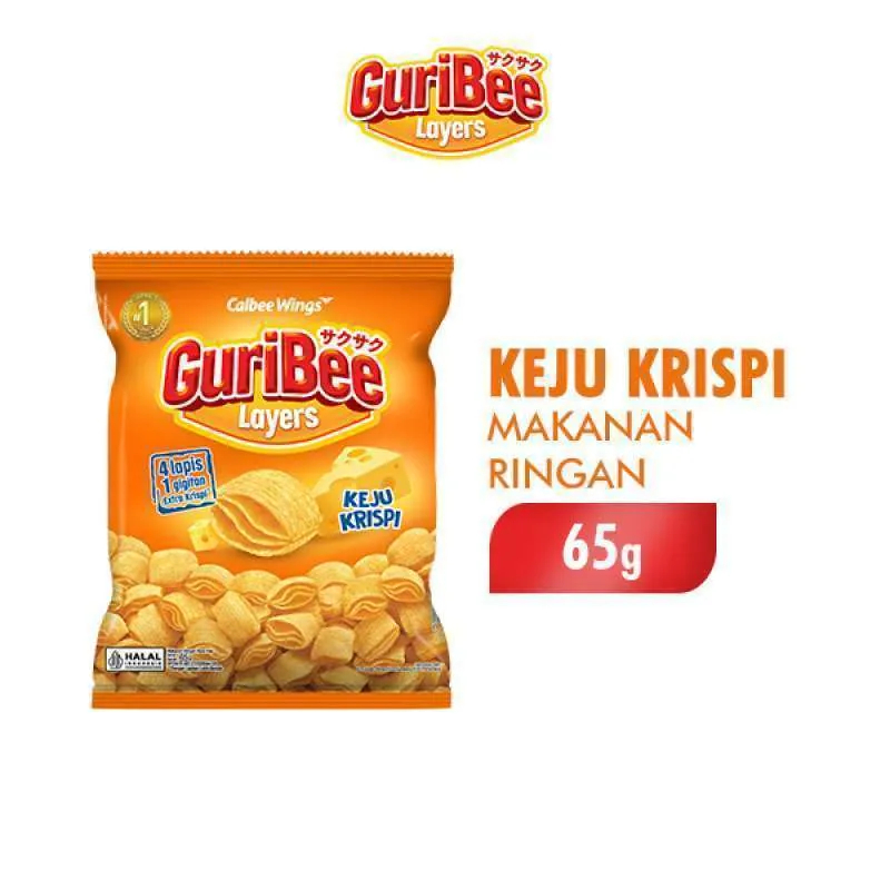 Jual Guribee Layers Snack Keju Krispi 65 gram | Shopee Indonesia
