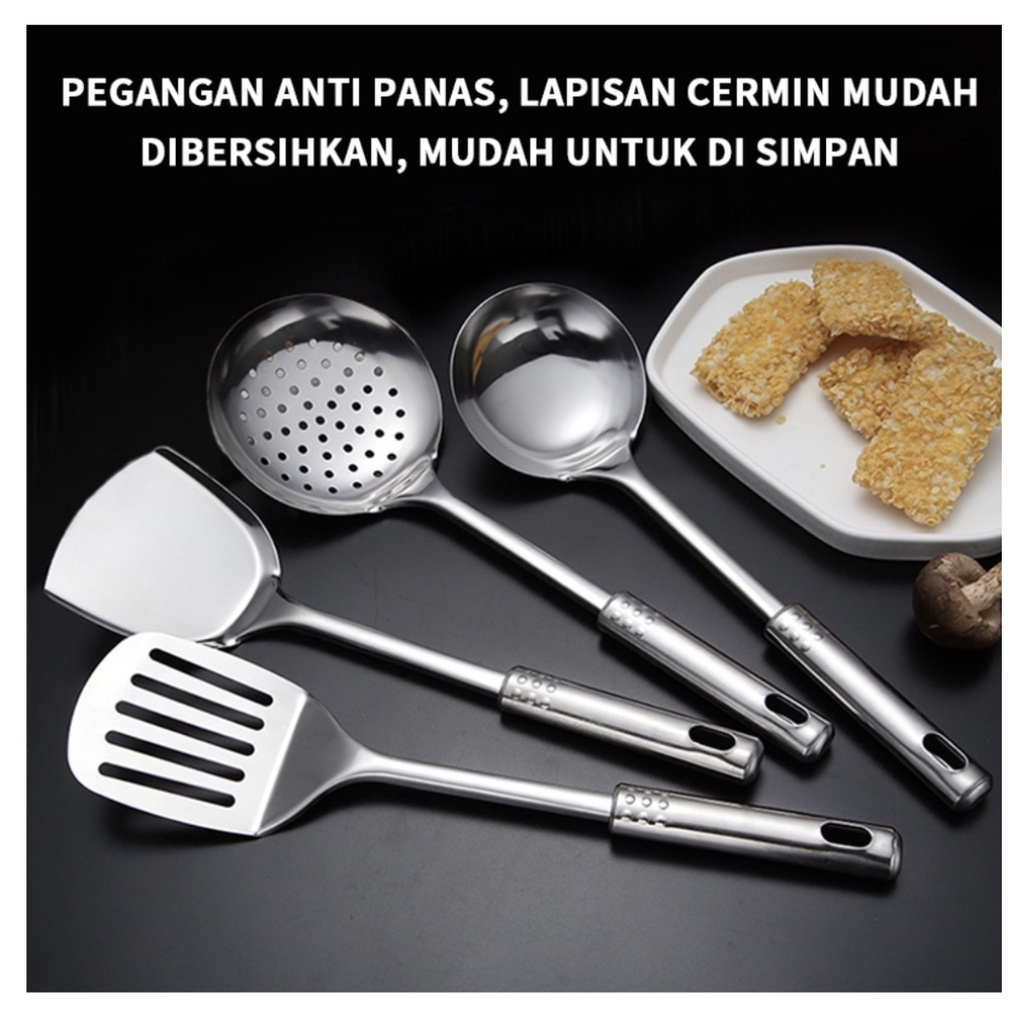 Jual Spatula Set - Spatula 4 In 1 Stainless Steel - Spatula Sutil ...