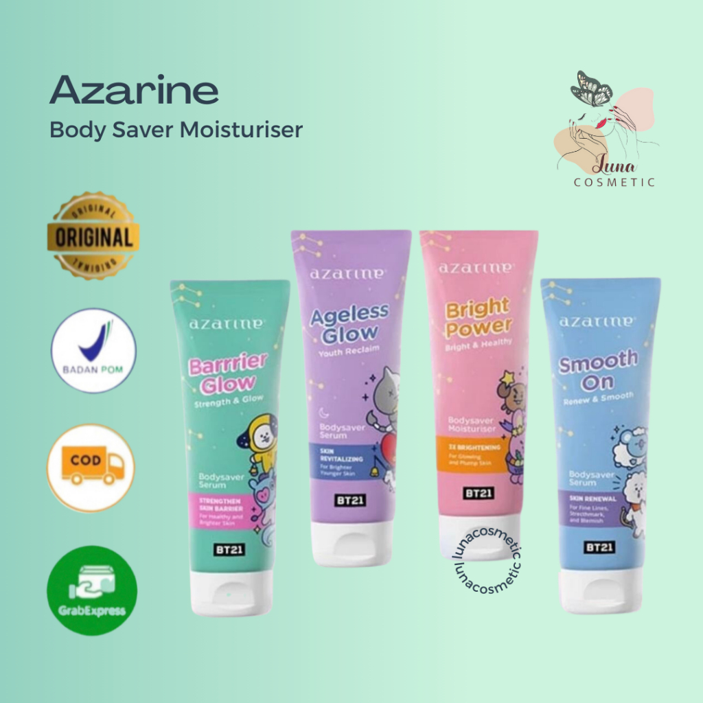 Jual Azarine X BT21 Body Guard Moisturizer Sunscreen Serum SPF 50 PA ...